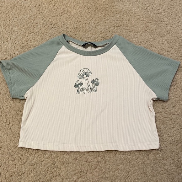 SHEIN | Tops | Indie Mushroom Crop Top | Poshmark